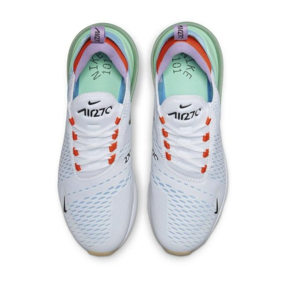 Nike | Shoes | Nike Air Max 27 White Green Safety Orange Dx234700 ...